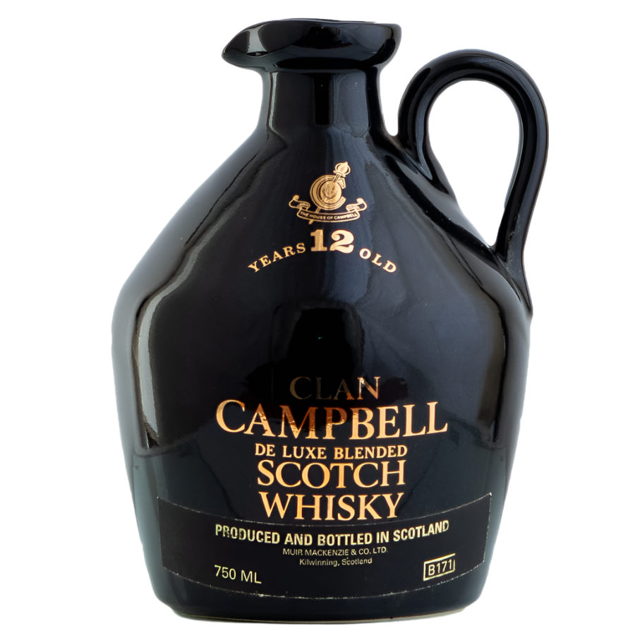 Clan Campbell 12 Year Old De Luxe Decanter Blended Scotch Whisky The