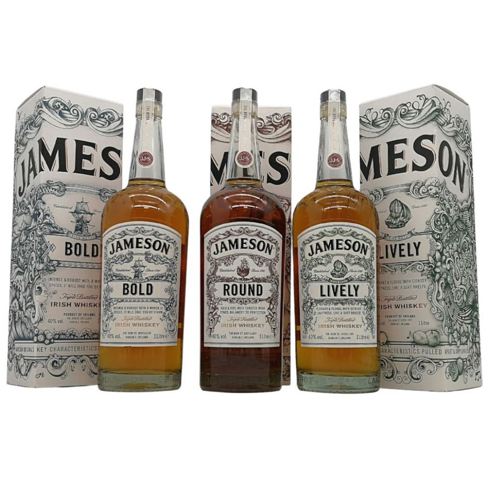 Jameson Deconstructed - Bold, Lively & Round (3 bottle lot) Irish ...