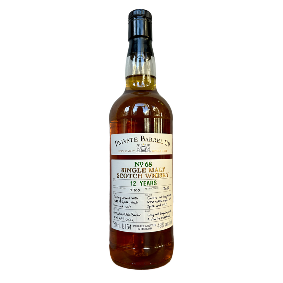 Private Barrel Co Single Malt Scotch whisky 12 Years No.68| Buy Online ...